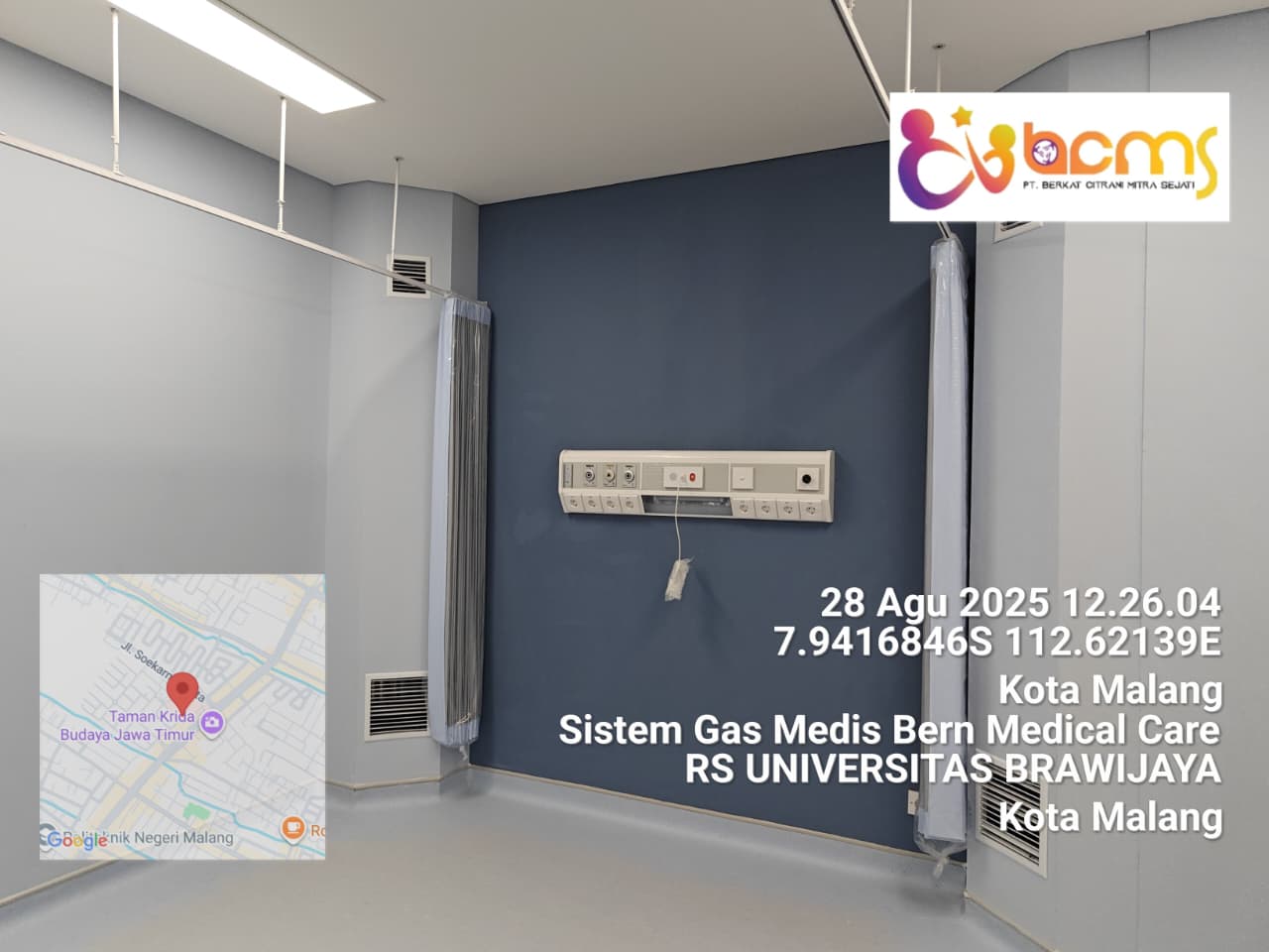 RS Universitas Brawijaya - Kontraktor Instalasi Gas Medis | PT Berkat Citrani Mitra Sejati (BCMS)