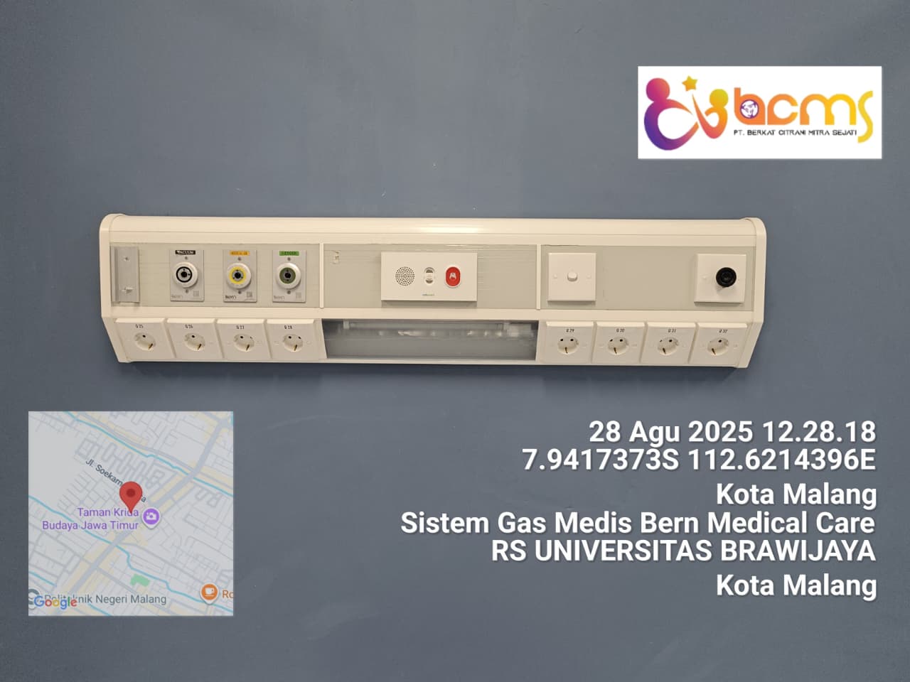 RS Universitas Brawijaya - Kontraktor Instalasi Gas Medis | PT Berkat Citrani Mitra Sejati (BCMS)